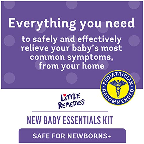 Little Remedies New Baby Essentials Kit, 6 Piece Kit for Baby's Nose and Tummy