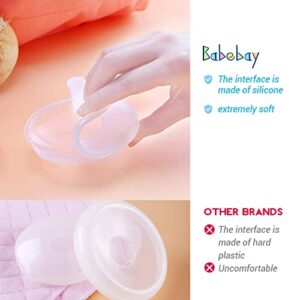 Breast Shells, Nursing Cups, Milk Saver, Protect Sore Nipples for Breastfeeding, Collect Breastmilk Leaks for Nursing Moms, Soft and Flexible Silicone Material, Reusable, 2-Pack