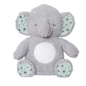 soft dreams elephant music and glow soother, grey/mint