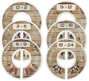 mumsy goose baby nursery closet dividers, closet organizers baby boy barnyard