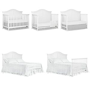 Dream On Me Kaylin 5-in-1 Convertible Crib in White, Greenguard Gold Certified 56x31x47 Inch (Pack of 1)