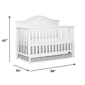 Dream On Me Kaylin 5-in-1 Convertible Crib in White, Greenguard Gold Certified 56x31x47 Inch (Pack of 1)