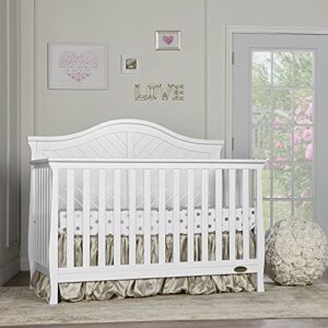 Dream On Me Kaylin 5-in-1 Convertible Crib in White, Greenguard Gold Certified 56x31x47 Inch (Pack of 1)