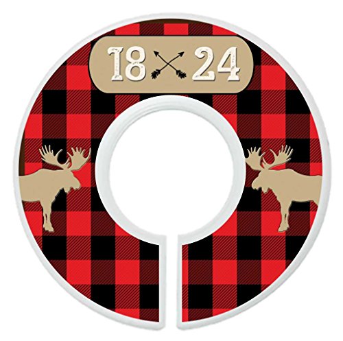 Mumsy Goose Baby Nursery Closet Dividers, Closet Organizers, Baby Boy Woodland Clothes Sizers