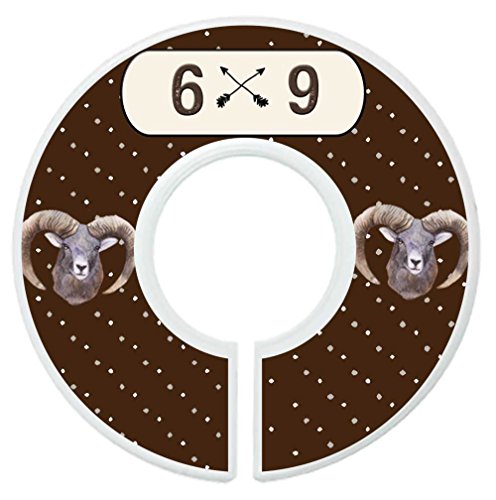 Mumsy Goose Baby Nursery Closet Dividers, Closet Organizers, Baby Boy Woodland Clothes Sizers