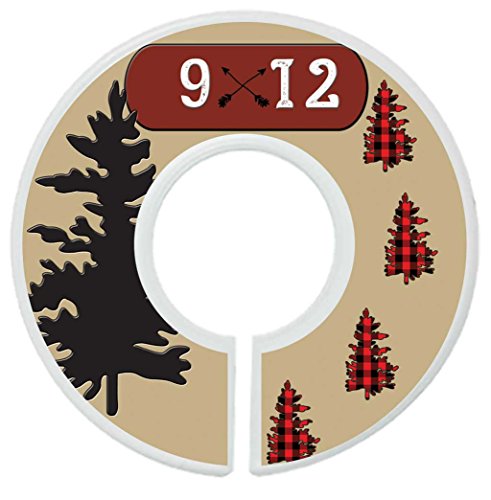 Mumsy Goose Baby Nursery Closet Dividers, Closet Organizers, Baby Boy Woodland Clothes Sizers