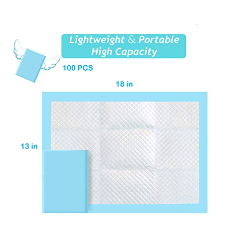 Baby Disposable Underpad 100 Count Incontinence Changing Pad Baby Diapers Newborn Pads Soft Breathable Waterproof Leak Proof Quick Absorb 13X18 Inch