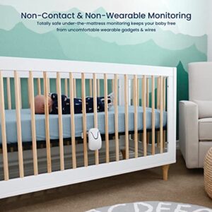 Babysense Under-Mattress Baby Monitor - Real Time Movement Tracking & Monitoring, Includes Non-Contact Monitor with 2 Sensor Pads for Full Crib Coverage, No Wearables, Non-WiFi, Model: Babysense 7