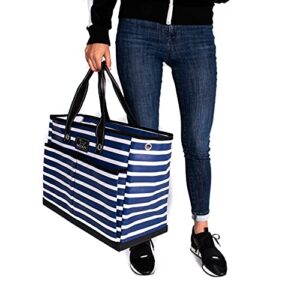 SCOUT BJ Bag - Large, Utility Tote Bag for Women, Nurses, Teachers and Moms with Zipper & 4 Exterior Pockets for Organizing