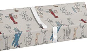 Glenna Jean Fly-by Diaper Changing Pad, Grey Cover-Airplane Print