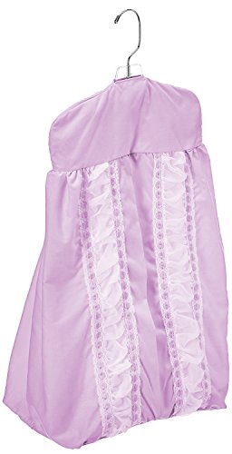 Baby Doll Sweet Touch Baby Crib Diaper Stacker, Lavender