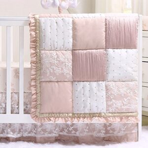 the peanutshell grace 4 piece crib bedding set