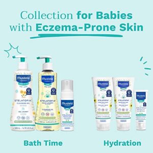 Mustela Stelatopia Eczema-Prone Skin Foam Shampoo for Newborn & Baby with - with Natural Avocado & Sunflower Oil - Fragrance-Free & Tear Free - 5.07 fl. oz.