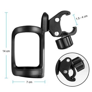 Accmor Stroller Cup Holder, Bike Cup Holder, 360 Degree Rotatable Cup Holder for Stroller, Bike, Wheelchair, Walker, Scooter, Universal Cup Holder for Uppababy Strollers