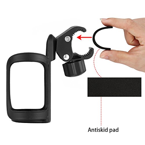 Accmor Stroller Cup Holder, Bike Cup Holder, 360 Degree Rotatable Cup Holder for Stroller, Bike, Wheelchair, Walker, Scooter, Universal Cup Holder for Uppababy Strollers