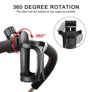 Accmor Stroller Cup Holder, Bike Cup Holder, 360 Degree Rotatable Cup Holder for Stroller, Bike, Wheelchair, Walker, Scooter, Universal Cup Holder for Uppababy Strollers