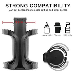 Accmor Stroller Cup Holder, Bike Cup Holder, 360 Degree Rotatable Cup Holder for Stroller, Bike, Wheelchair, Walker, Scooter, Universal Cup Holder for Uppababy Strollers