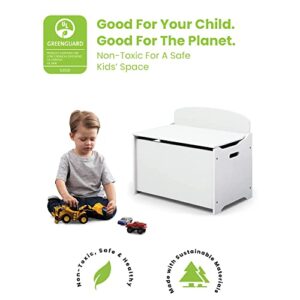 Delta Children MySize Deluxe Toy Box - Greenguard Gold Certified, Bianca White