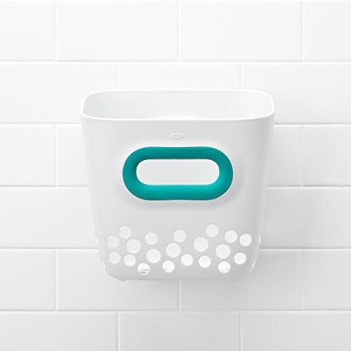 OXO Tot Bath Toy Bin, Teal, 1 Count (Pack of 1)