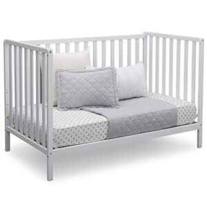 Delta Children Fancy 4-in-1 Crib, Dark Chocolate with Twinkle Stars Crib & Toddler Mattress