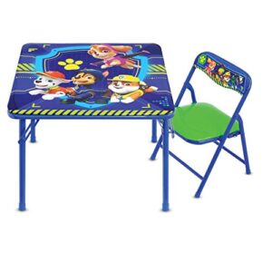 paw patrol junior table & chair set, folding table , padded chairs