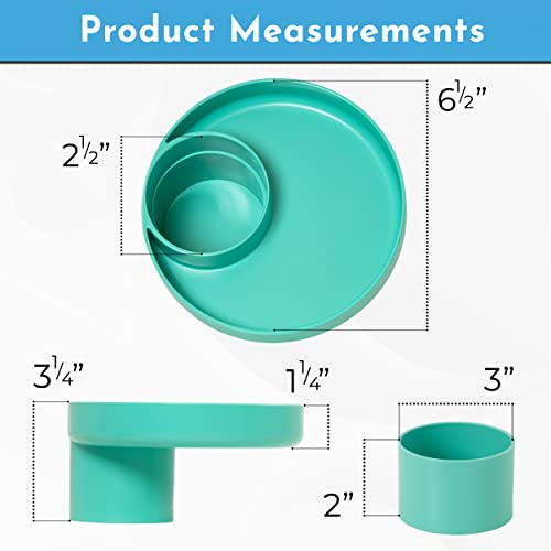 My Travel Tray - Made in USA - A Cup Holder Travel Tray for Car Seats, Enjoyed by Toddlers, Kids and Adults! (Teal)