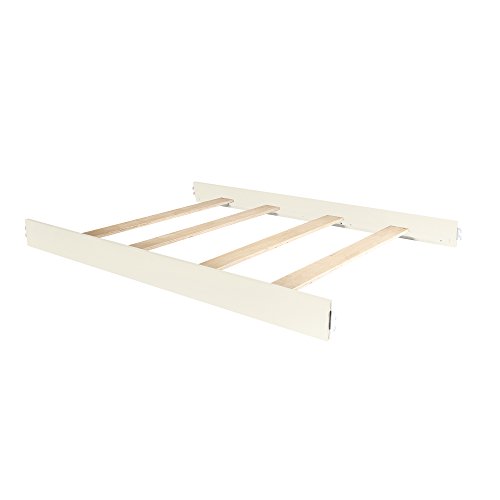 Evolur Convertible Crib Wooden Full Size Bed Rail, Crème Brulee