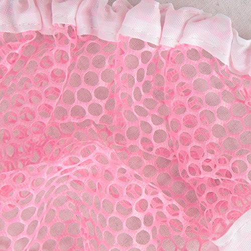 Powkoo Toy Hammock Stuffed Animals Storage Hammock Stuffie Squishmallows Party Hammock Toy Organizers Collection | Size:72" x 48" x 48" (Pink)