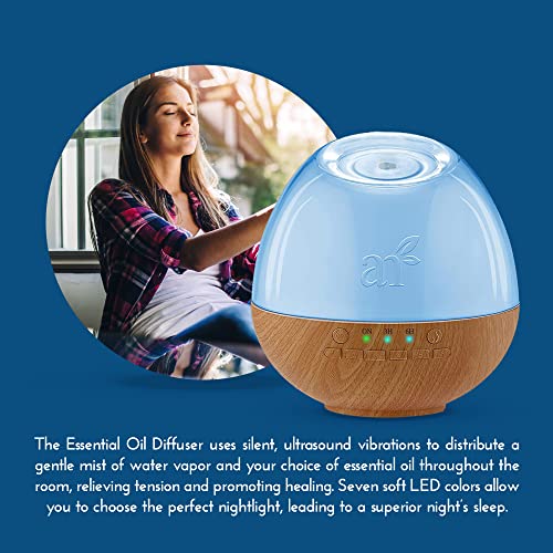 artnaturals Essential Oil Diffuser & Baby White Noise Sound Machine w/Night Light - 6 Natural Relaxing & Soothing Sounds - Sleep Therapy for Babies, Kids & Adults - Aromatherapy Humidifier for Bedroom