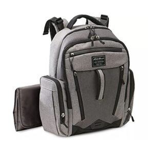 Eddie Bauer Places & Spaces Bridgeport Diaper Bag Backpack, 1 Count (Pack of 1)