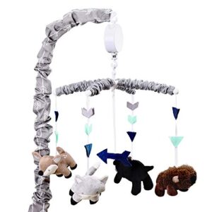 woodland trail forest animal theme digital musical crib mobile