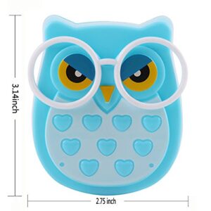 FuWinet 2 PCS Owl LED Plug in Night Light for Kids- Wall Lamp Take Good Care Children Sleep Light Sensor Auto Controlled Nightlights for Baby Nursing (Blue+Pink)