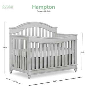 Evolur Hampton/ Parkland 5 in 1 LifeStyle Convertible Crib