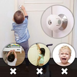 EUDEMON 6 Pack Baby Safety Door Knob Covers Door Knob Locks