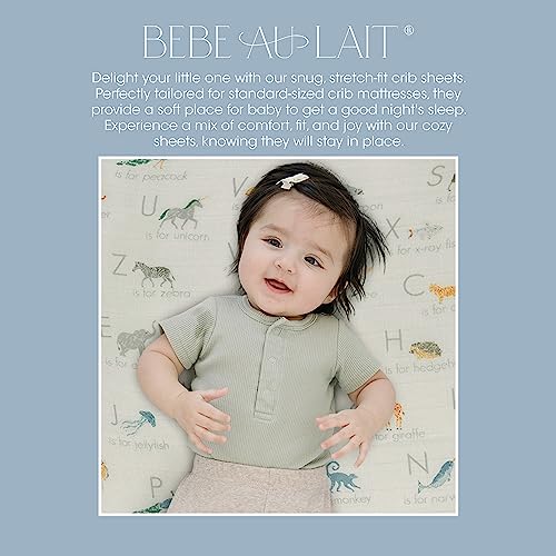 Bebe au Lait Oh-So-Soft Muslin Crib Sheet, Soft Muslin Design, Stylish Pattern - Saguaro Cactus