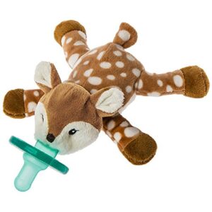 mary meyer wubbanub infant pacifier, 6-inches, amber fawn