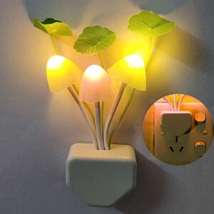 AUSAYE 2Pack Led Sensor Night Light Plug-in Wall Lamps Color Changing, Mushroom Night Lights for Kids Adults Stocking Stuffers Ideas Birthday Gift Cute NightLight Christmas Gifts