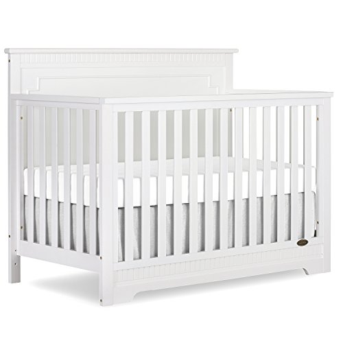 Dream On Me Morgan 5 in 1 Convertible Crib in White