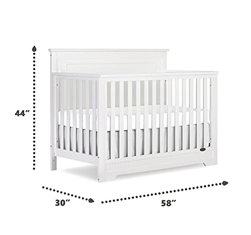 Dream On Me Morgan 5 in 1 Convertible Crib in White