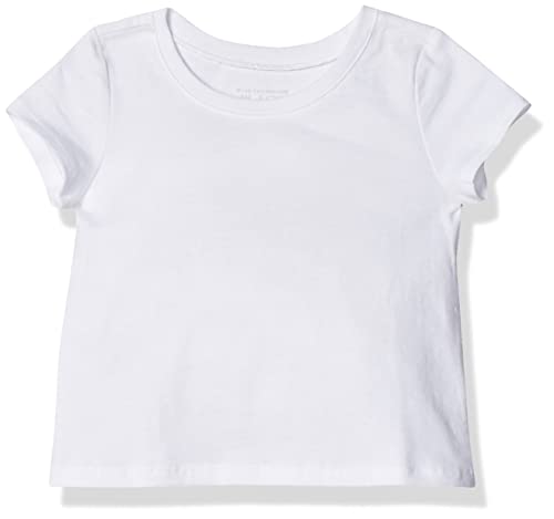 The Children's Place girls Basic Long Sleeve Layering Tee Shirt, White, 3T US