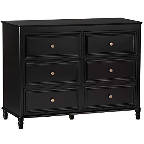 Little Seeds Piper 6 Drawer Dresser, Black