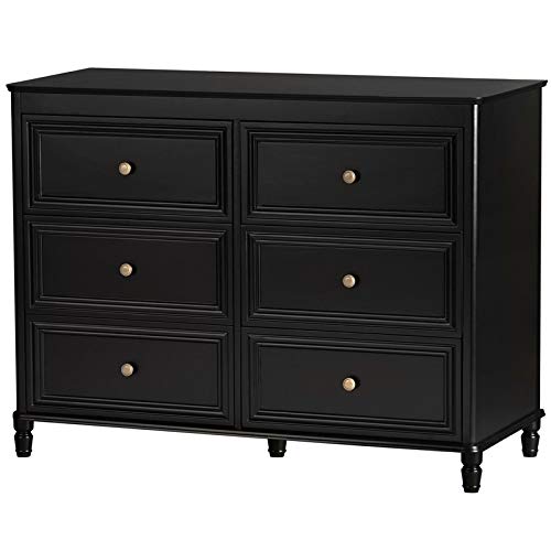 Little Seeds Piper 6 Drawer Dresser, Black