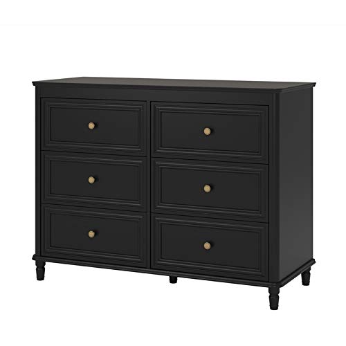 Little Seeds Piper 6 Drawer Dresser, Black