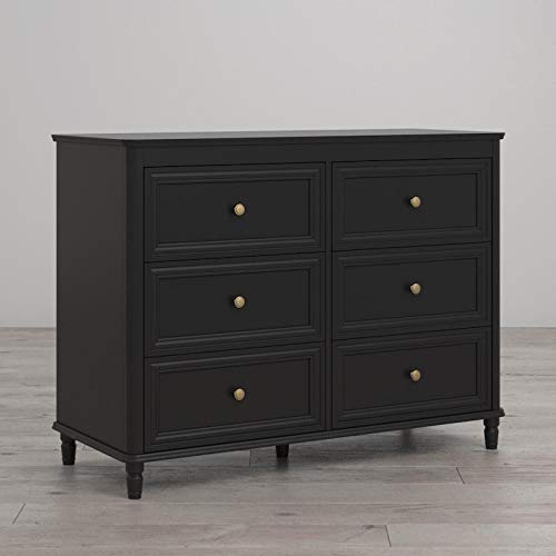 Little Seeds Piper 6 Drawer Dresser, Black