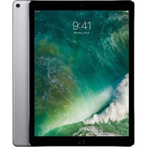 apple ipad pro 2nd 12.9in with wi-fi 2017 model, 256gb, grey (renewed)