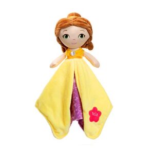 kids preferred disney baby belle plush stuffed animal snuggler lovey security blanket