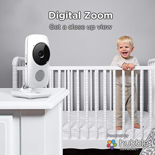 Motorola indoor Baby Smart Video Baby Monitor with Wi-Fi & 3.5" Color LCD Parent Unit, Night Vision, Two-Way Audio, Room Temperature Display & 5 Lullabies, MBP668CONNECT, 720p