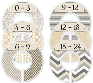 mumsy goose baby clothes dividers nursery closet dividers baby boy monochrome