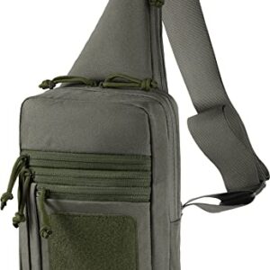 M-Tac Tactical Bag Shoulder Chest Pack with Sling for Concealed Carry of Handgun (Olive)