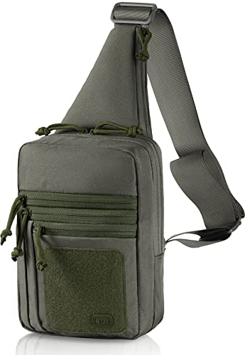 M-Tac Tactical Bag Shoulder Chest Pack with Sling for Concealed Carry of Handgun (Olive)